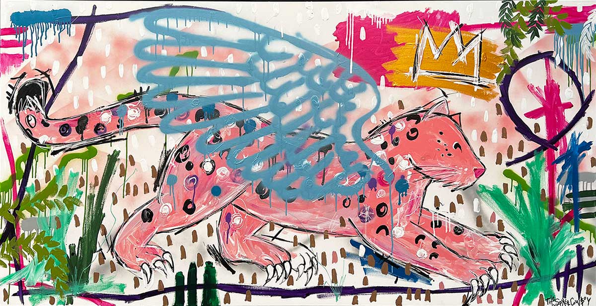 Pink Winged Snow Leopard